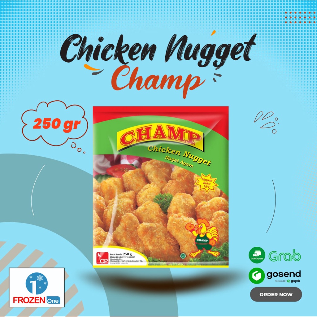 Jual Champ Chicken Nugget 250 gr & 500 gr / Nugget Ayam Champ 250 gr ...