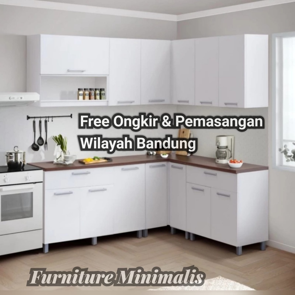 Jual Kabinet Kitchen Set Furniture Minimalis Bandung | Shopee Indonesia