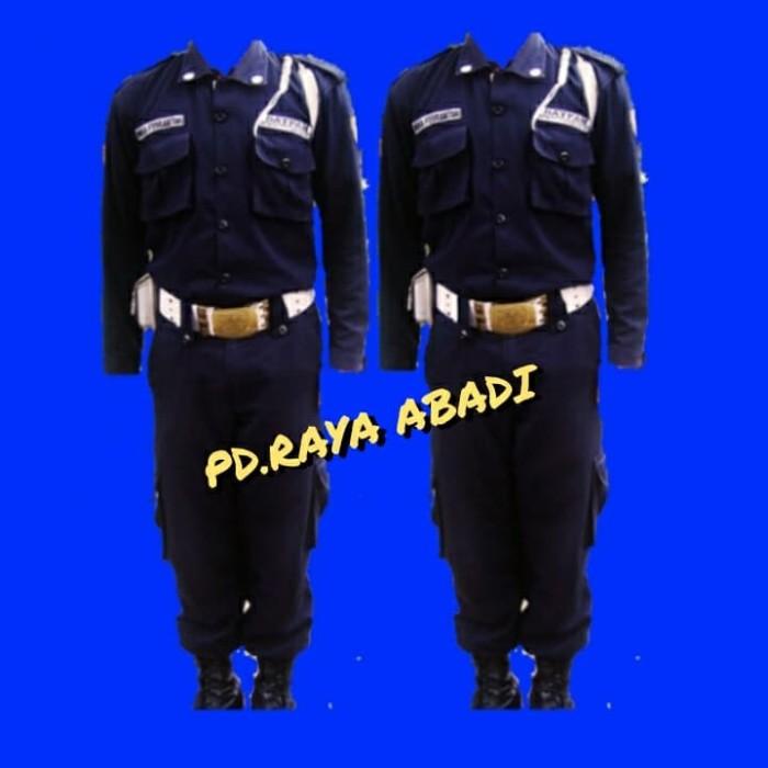 Jual Seragam Pdl Satpam Kumplit / Seragam Pdl Security / Pdl Satpam / Biru | Shopee Indonesia