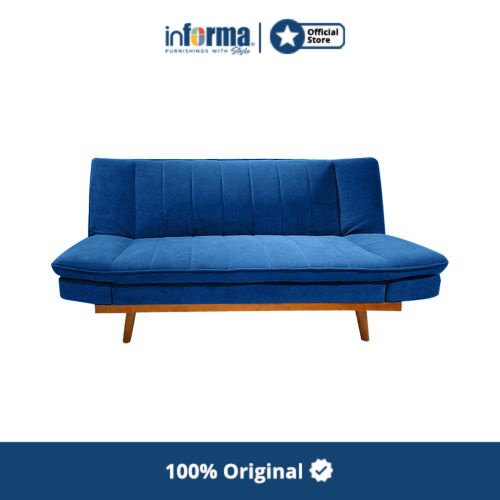 Jual Informa Luisa Sofa Bed Fabric - Biru Tempat Duduk Multifungsi Sofa ...