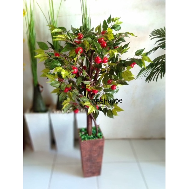 Jual BONUS GANTUNGAN ANGPAO POHON CHERRY JERUK LENGKAP VAS POT PREMIUM ...