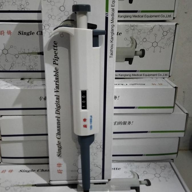Jual Mikropipet 100-1000Ul Micropipette Adjustable 100-1000 Ul ...