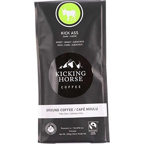 Jual Target Kicking Horse Kick Ass Dark Roast Ground Coffee, 10 Ounce ...