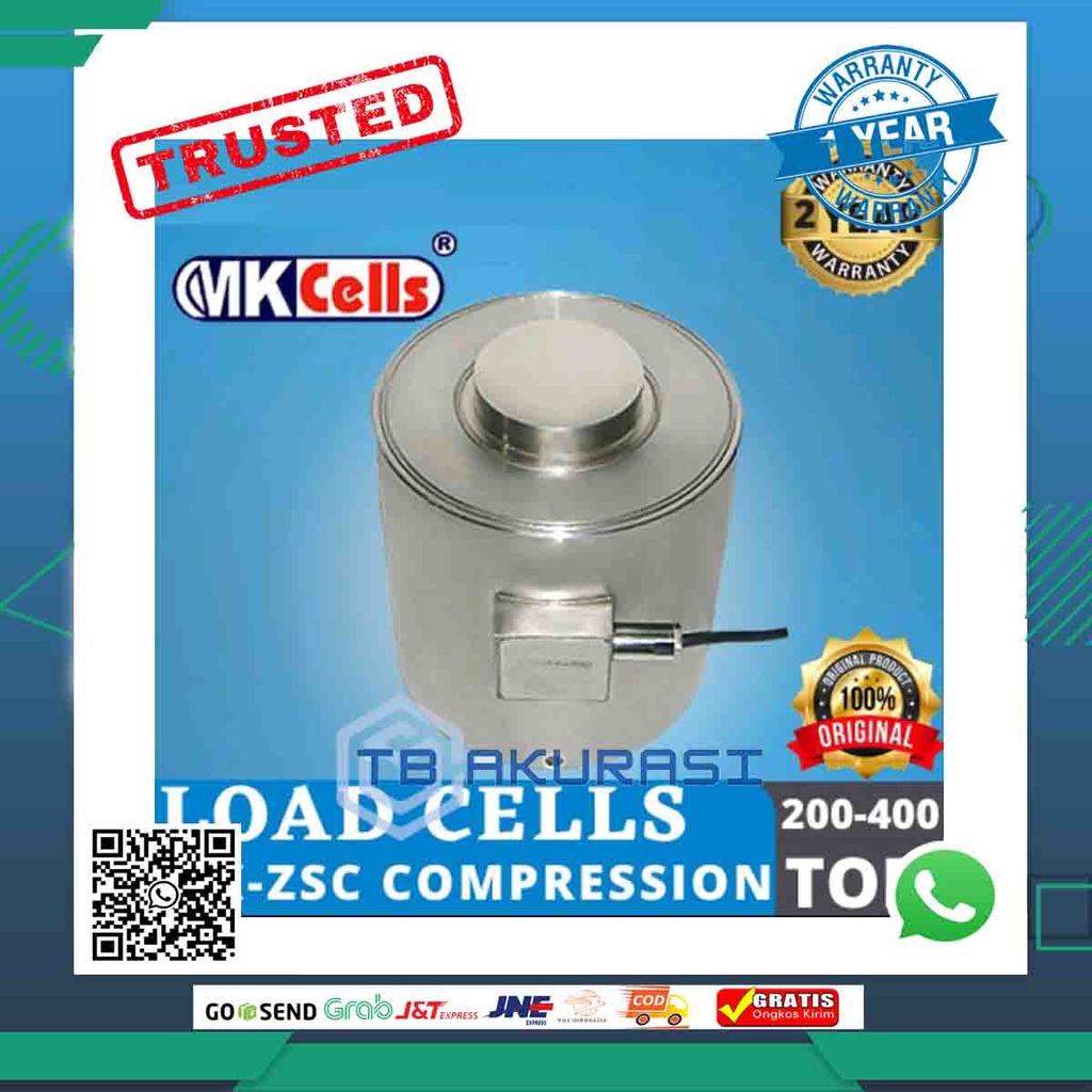 Jual LOADCELL / SENSOR TIMBANG MK CELL ZSC 200 TON300 TON400 TON New Original Garansi | Shopee ...