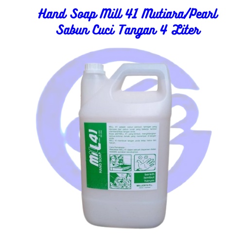 Jual Hand Soap Mill 41 Mutiara/Pearl Sabun Cuci Tangan 4 Liter | Shopee ...