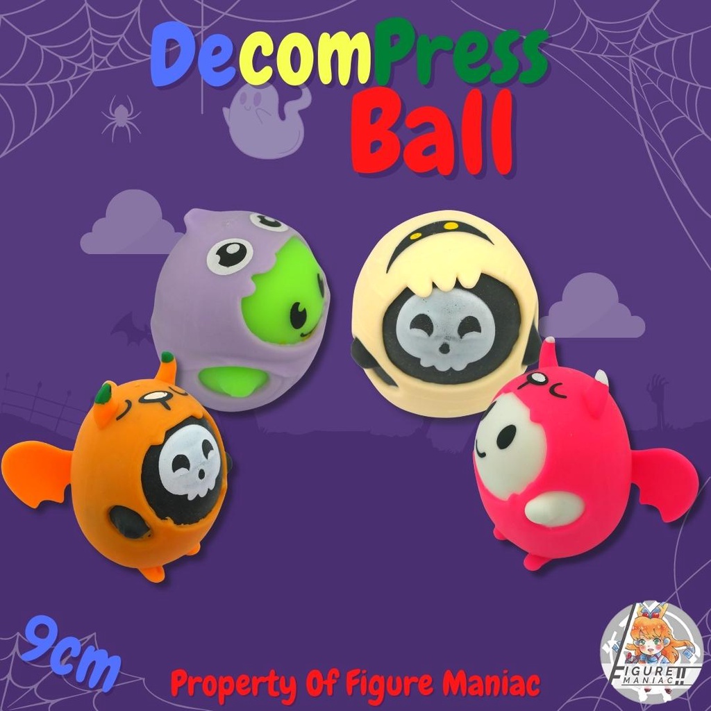 Jual Mainan Anak - Squishy Balls Squishy Decompress Balls Lucu Hantu ...