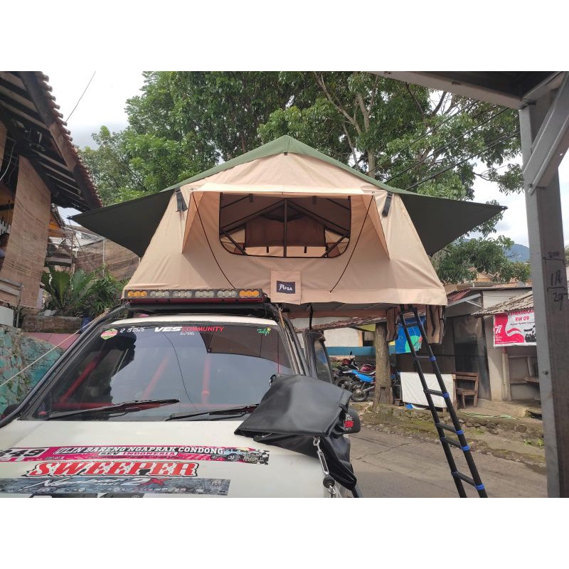 Jual Rooftent tenda atap mobil 220x160(M) | Shopee Indonesia