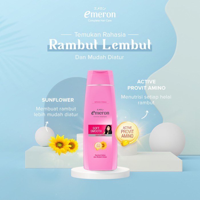 Jual Emeron Shampoo Soft And Smooth 340 Ml | Shopee Indonesia