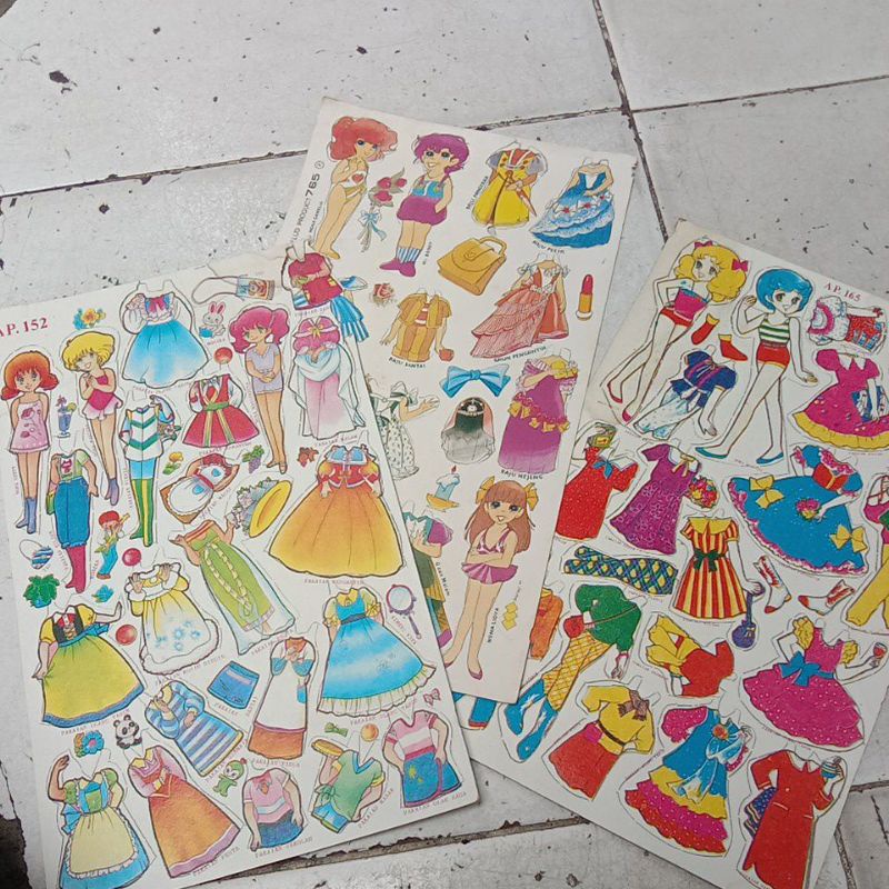 Jual BEPE BEPEAN JADUL ORANG ORANGAN KERTAS PAPER DOLL MAINAN ANAK ...