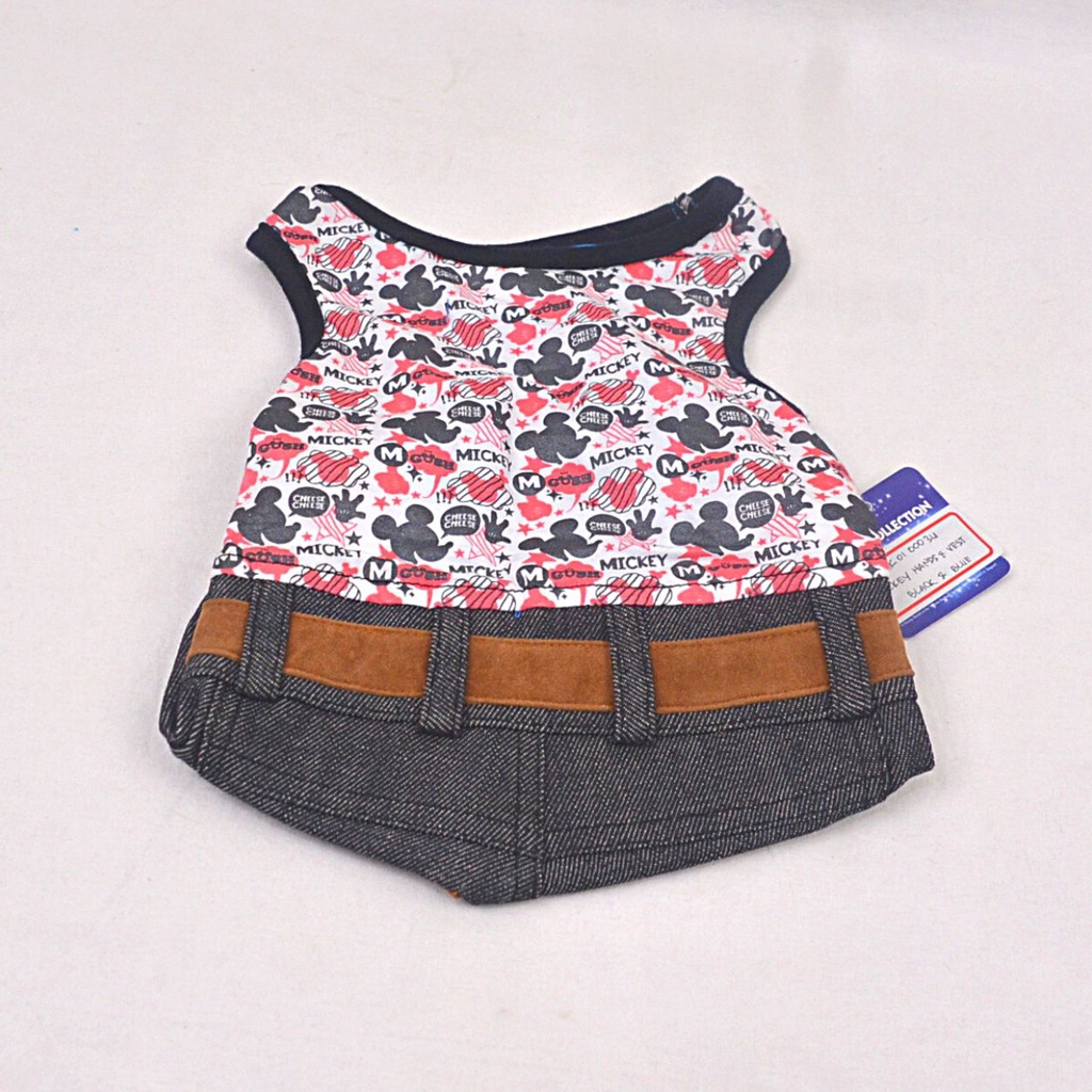 Jual Disney MK01-00034 Baju Anjing Mickey Pants Vest Black | Shopee ...
