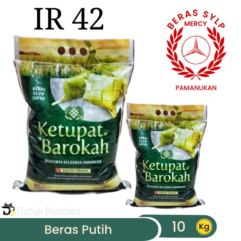 Jual BERAS PERA IR42 MERCY PUTIH 10kg SUPER PREMIUM 5 kg PAMANUKAN 42 ...