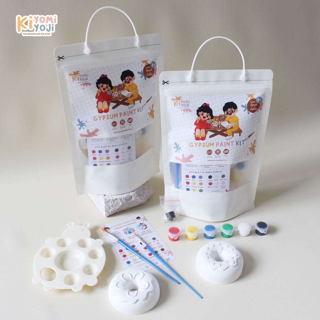 Jual Medium Pack Gypsum Painting Kit for Kids Isi 2 (Gypsum Paint Kit ...