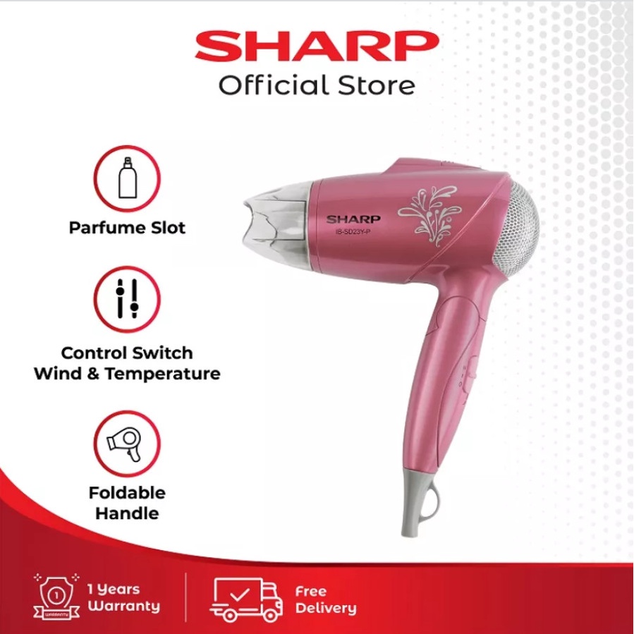 Jual SHARP Hair Dryer IB-SD23Y-P/W/N Pengering Rambut Hair Drier ...