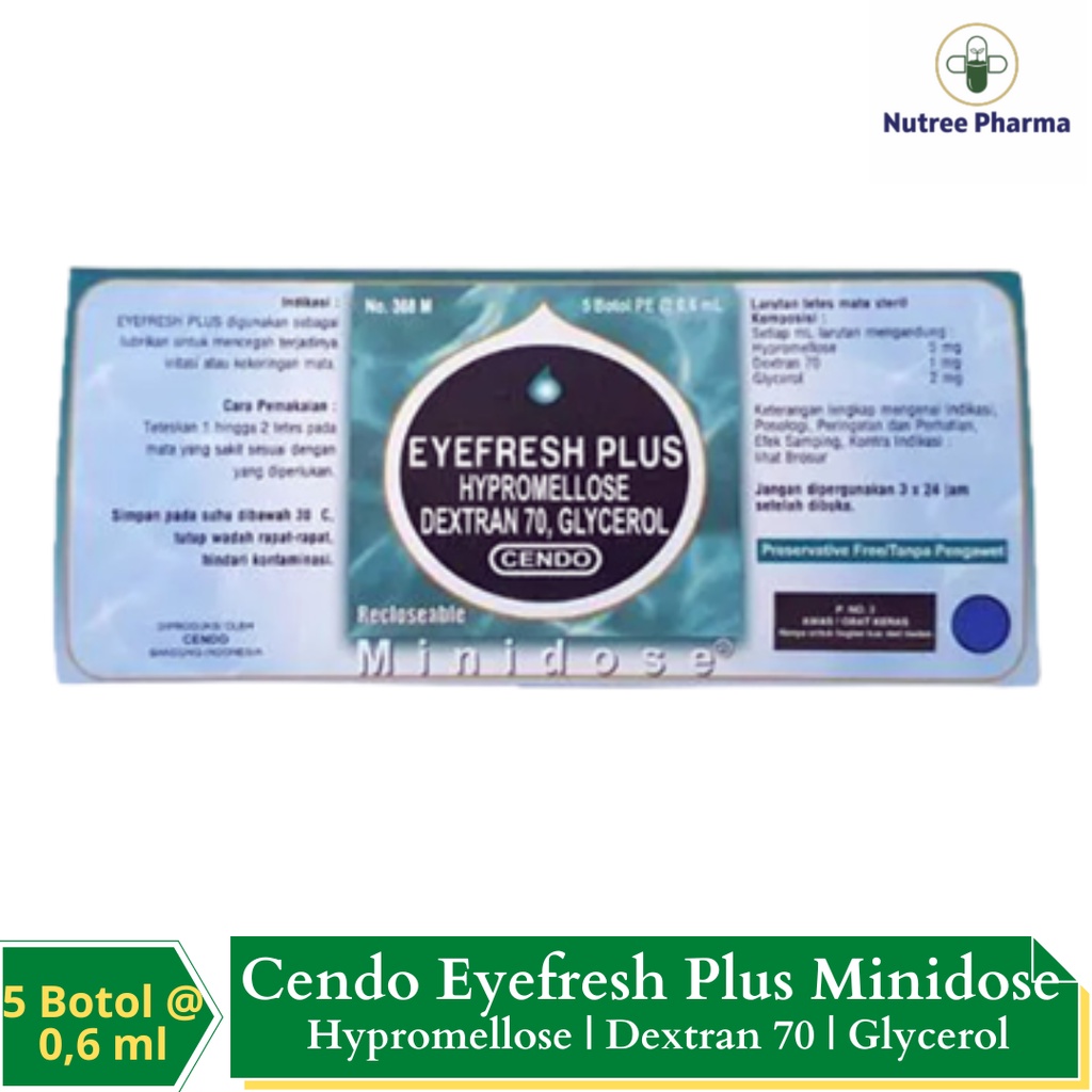 Jual Cendo Eyefresh Eye Plus Mini Dose 0.6ml Iritasi Ringan Dan Infeksi ...