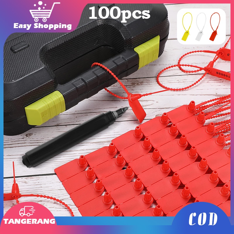 Jual 100pcs Segel Locis Security Seal 25cm Segel Plastik Sekuriti ...