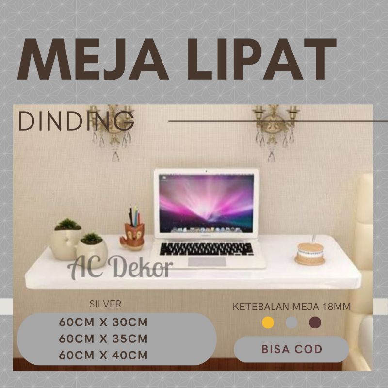 Jual Promo Bisa Bayar Di tempat | Meja Lipat Dinding FREE Bracket, Meja ...
