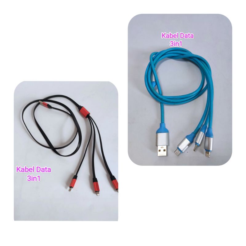 Jual Kabel Data 3in1 | Shopee Indonesia