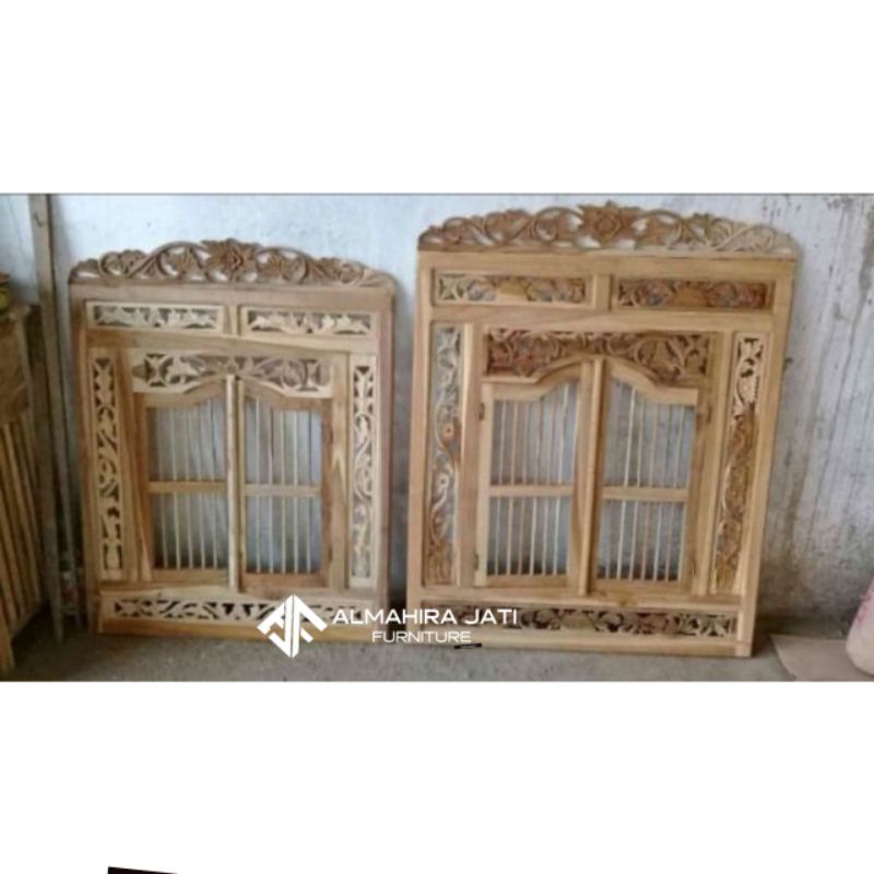 Jual PROMO FIGURA DINDING CERMIN KREPYAK UKIR KAYU JATI || CERMIN ...