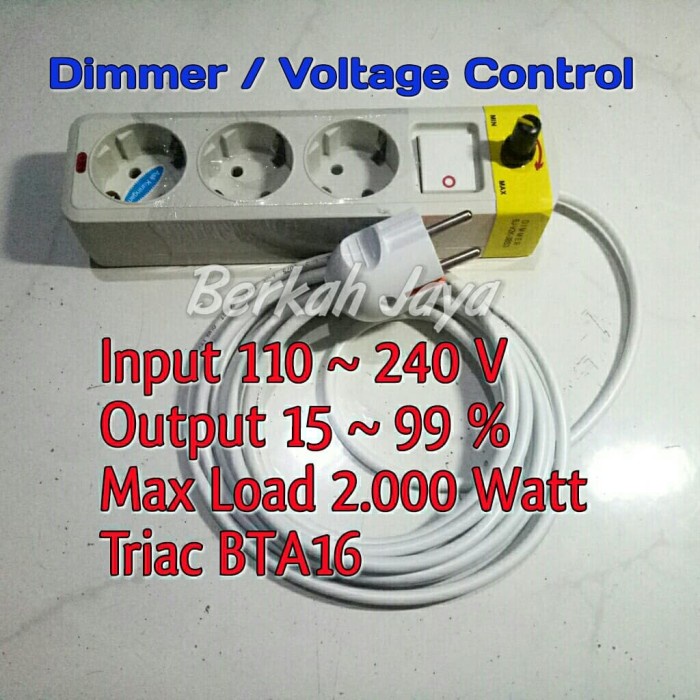 Jual Dimmer Pengatur kecepatan 2000 Watt 220 Volt AC BTA 16 BTA16 ...