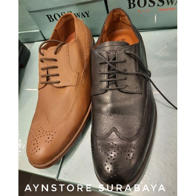 Jual Sepatu Kerja Pria Bossway | Shopee Indonesia