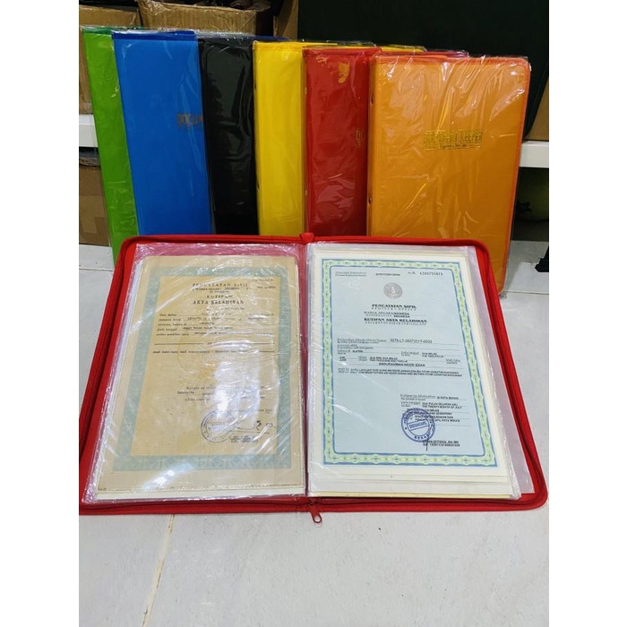 Jual Isi 60 lembar Dokumen Keeper/Map Dokumen/Map ijazah resleting ...
