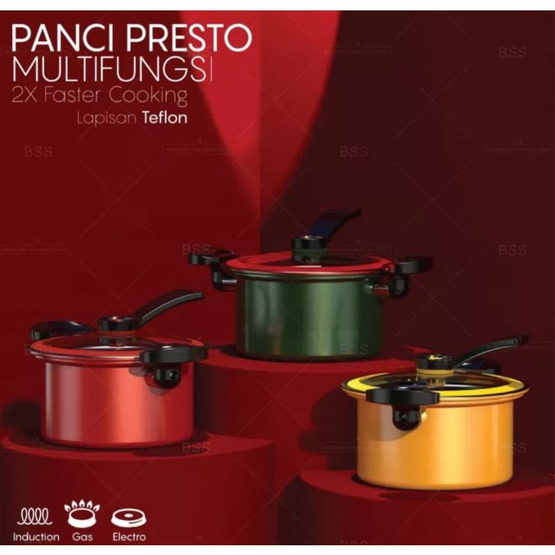 Jual Panci presto Subron 3,5 Liter Teflon Pressure Cooker Totipotent Micro Pressure viral murah ...