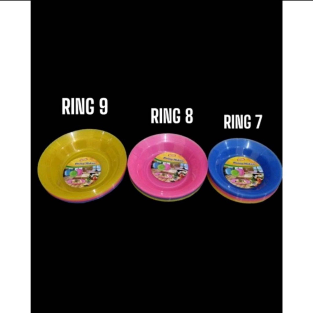 Jual Piring Makan / Piring Plastik / Piring / Piring Makan Ring Ukuran ...