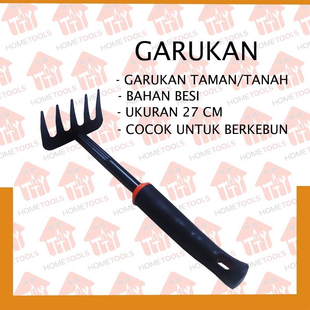 Jual Garukan Taman/Tanah Gagang Karet Besar - Pacul Garuk Mini Dua ...