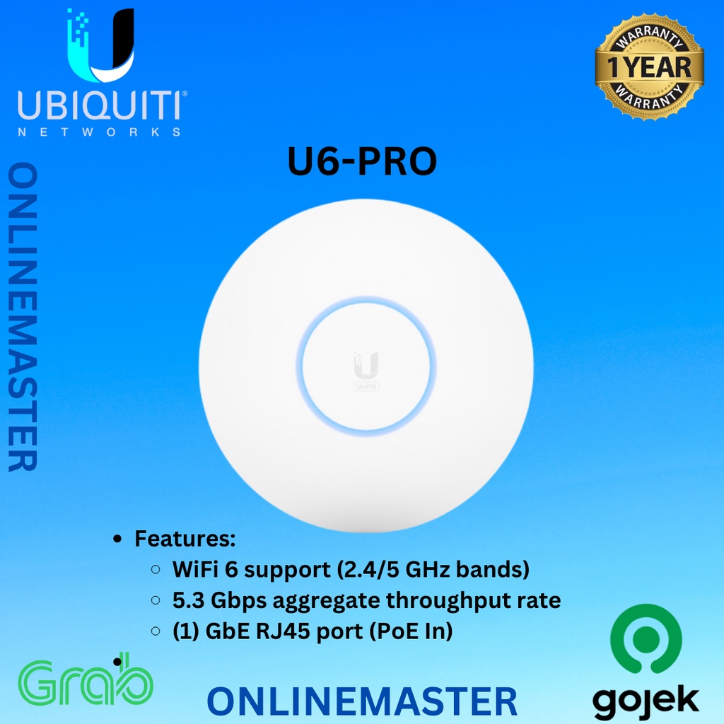 Jual UBIQUITI UniFi 6 PRO Access Point WiFi 6 Pro U6-PRO | Shopee Indonesia