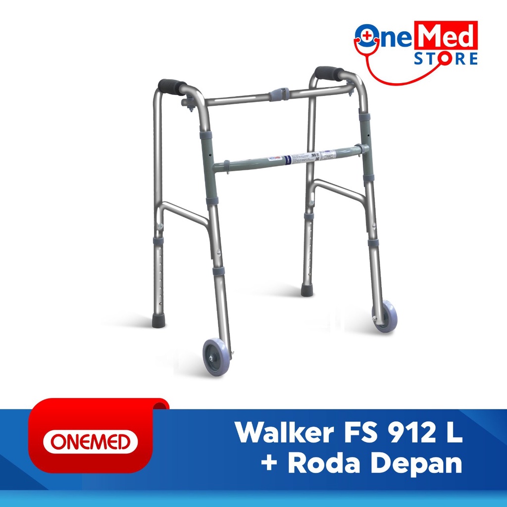 Jual Alat Bantu Jalan Walker+Roda Depan OneMed OJ | Shopee Indonesia