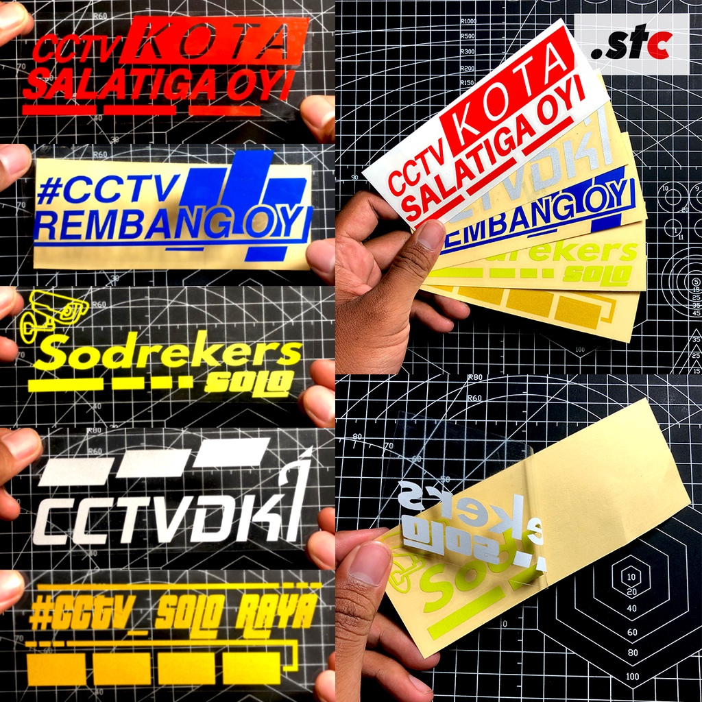 Jual (isi 05) Sticker Cctv Truck Oleng Cutting aksesoris mobil emblem ...