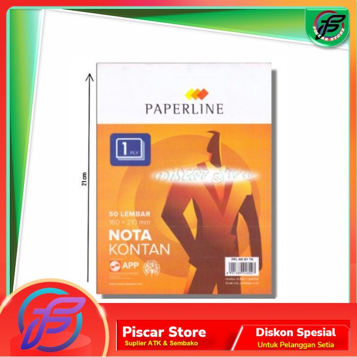 Jual Nota Kontan Besar 1 Play Paperline / Nota Kontan 1 Rangkap Hvs ...