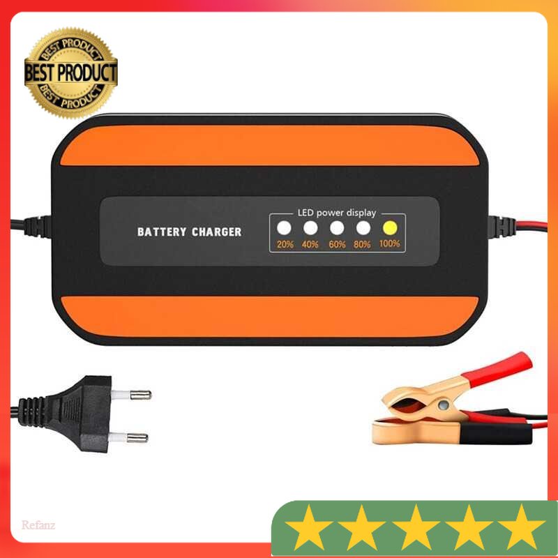 Jual E-FAST Charger Cas Casan Aki Motor Lead Acid Smart Charger 12V 2A ...