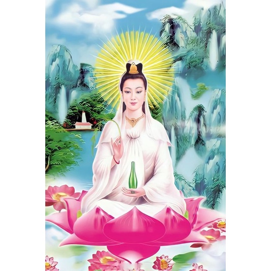 Jual Poster cetak Dewi Kwan Im, lukisan cantik Dewi Kawan Im, untuk ...