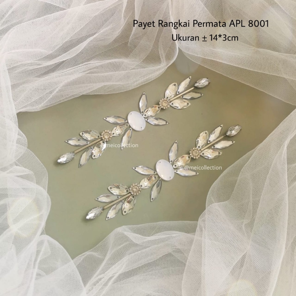Jual Payet rangkai mutiara leher bunga 3d permata APL 8001 | Shopee ...