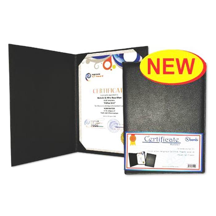 Jual Map Sertifikat holder A4 BAMBI dengan cover kulit berkualitas ...