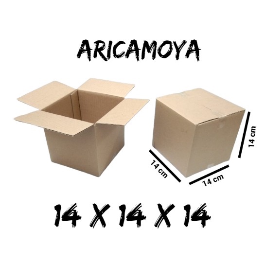 Jual Kardus/box ukuran 14x14x14 cm single wall polos | Shopee Indonesia