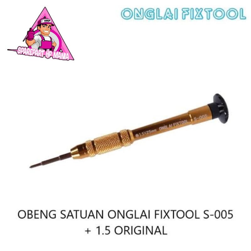 Jual OBENG SATUAN ONGLAI FIXTOOL S-005 + 1.5 ORIGINAL | Shopee Indonesia
