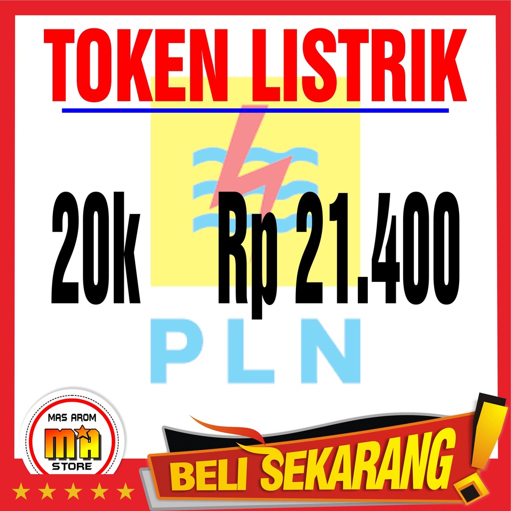 Jual Token Voucher Pulsa Listrik PLN Proses Cepat 20K | Shopee Indonesia
