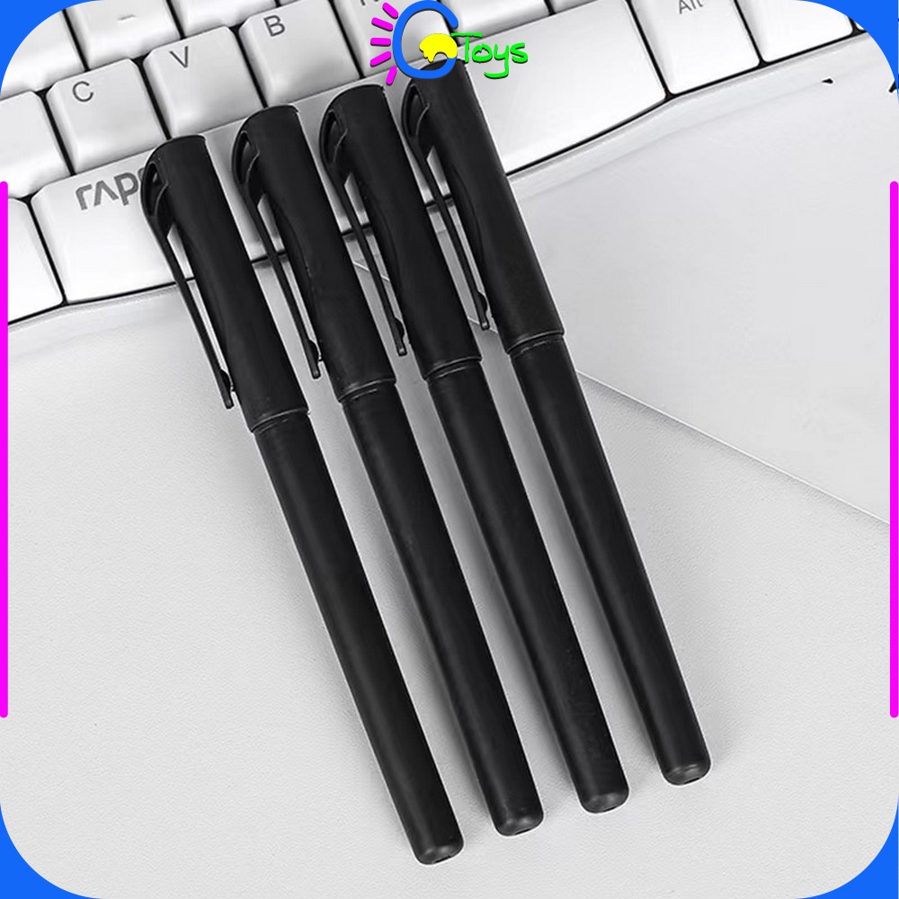 Jual CR-A45 Pulpen Hitam 0.7mm Motif Polos Tinta Hitam Simple Ballpoint ...