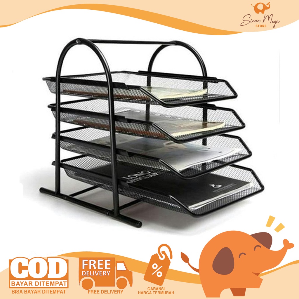 Jual V-Tec Vtec Bak Surat 4 Susun/ Document Tray Murah | Shopee Indonesia