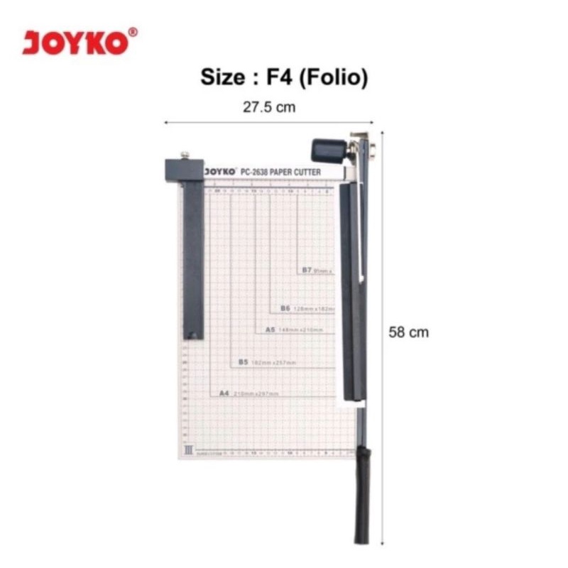 Jual Paper Cutter Joyko PC-2638 PC 2638 F4 Folio Pemotong Kertas ...