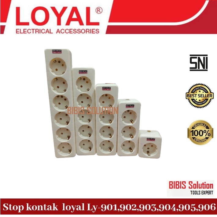 Jual LOYAL Stop Kontak Listrik Colokan Terminal Arde Outbow Kuningan SNI 1-5 Lubang | Shopee ...