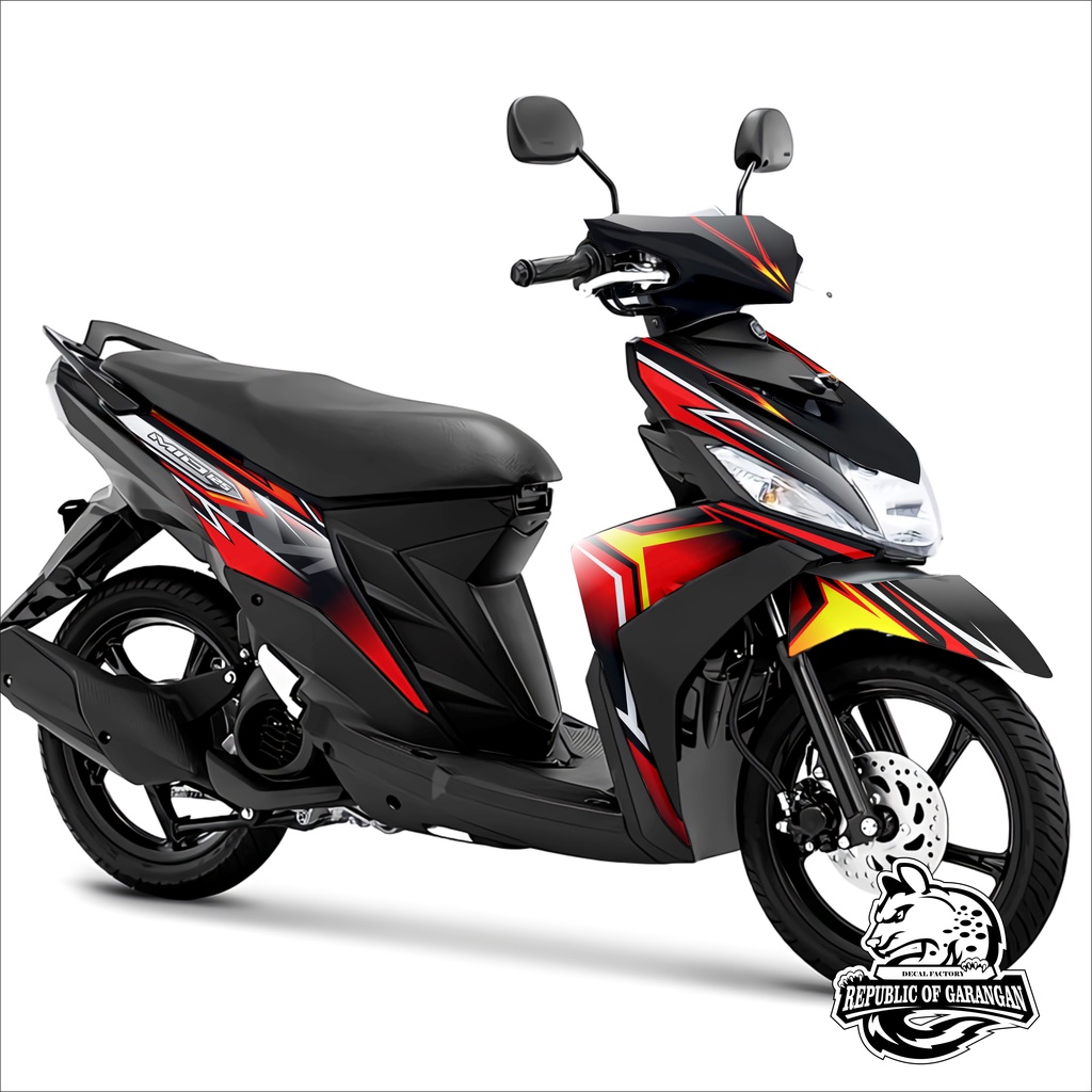 Jual STIKER DECAL FULL BODY YAMAHA MIO M3/MIOZ/MIO 125 MOTIF M strip ...