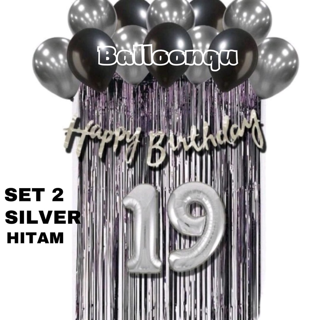 Jual [PAKET] Dekor Ulang Tahun Simple Balon Happy Birthday Dekor Simple ...