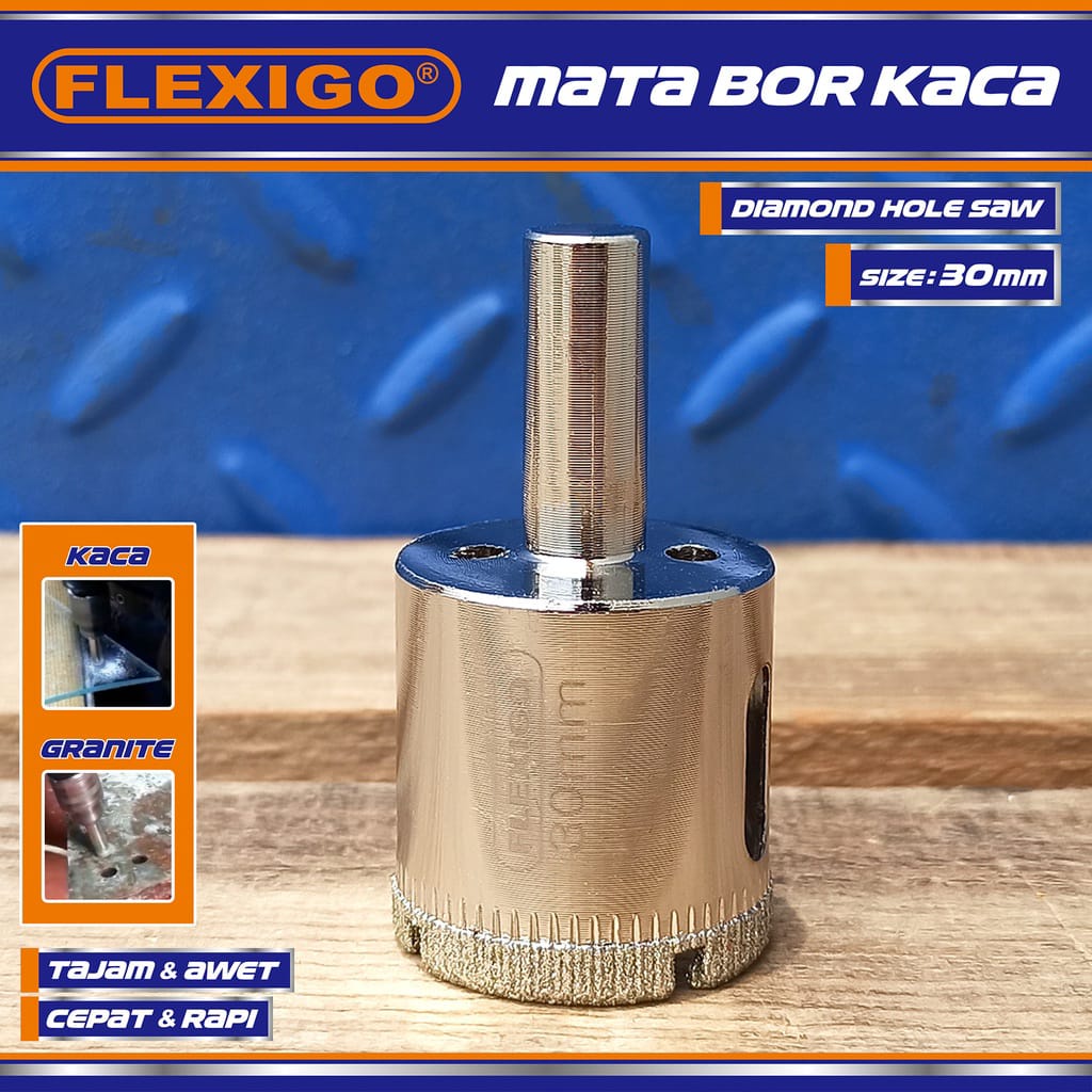 Jual Mata Bor Diamond untuk Kaca & Granite 30 mm ( harap baca deskripsi ) | Shopee Indonesia