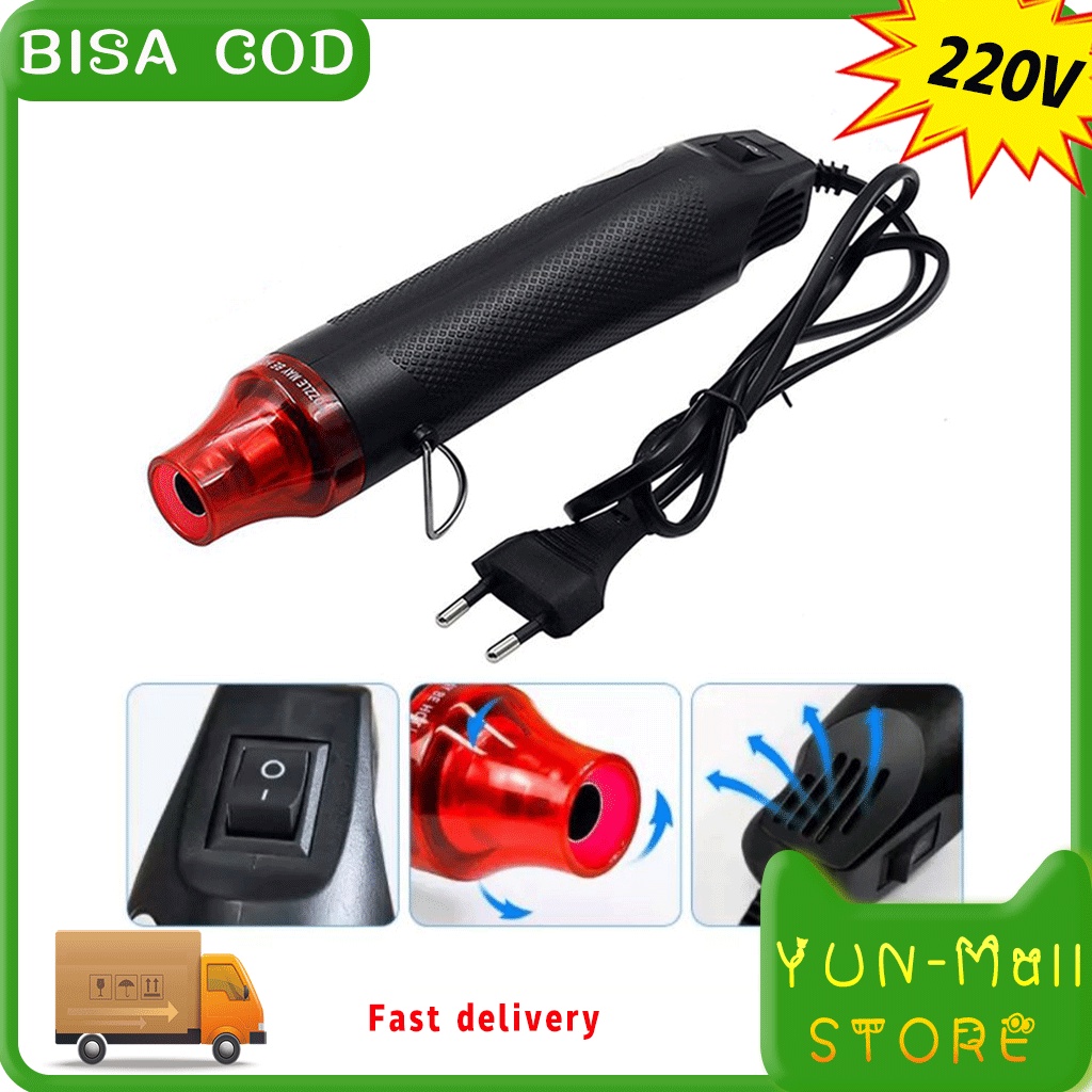 Jual YUN Mall Heat Gun QST Express Hot Gun Blower Heat Alat Pemanas Segel Plastik Stiker Kaca ...