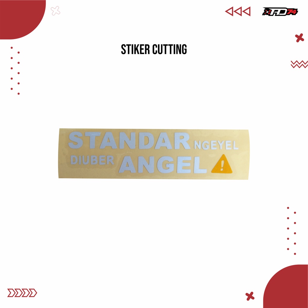 Jual Stiker cutting viral standar ngeyel diuber angel | Shopee Indonesia