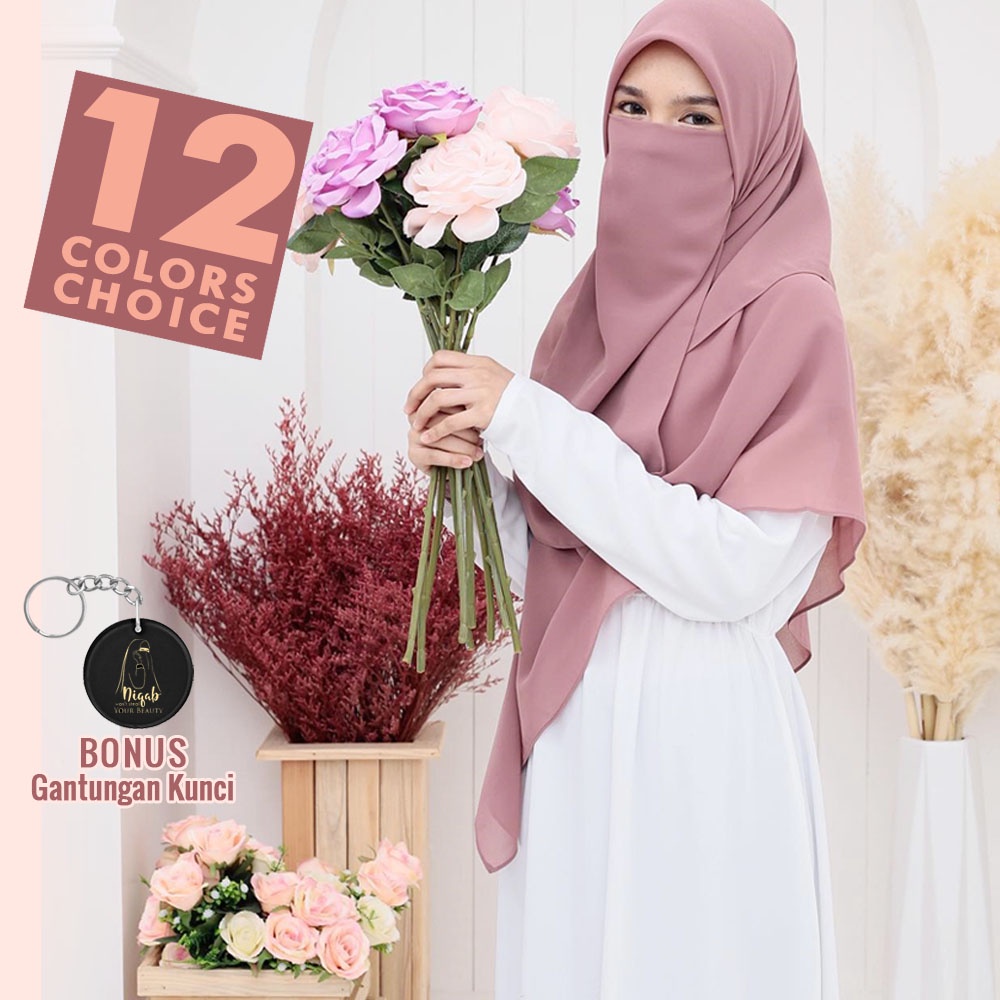 Jual Cadar Tali 2 Layer Ceruty Babydoll Tanpa Jahitan di Bawah Mata Nyaman di Hidung | Shopee ...