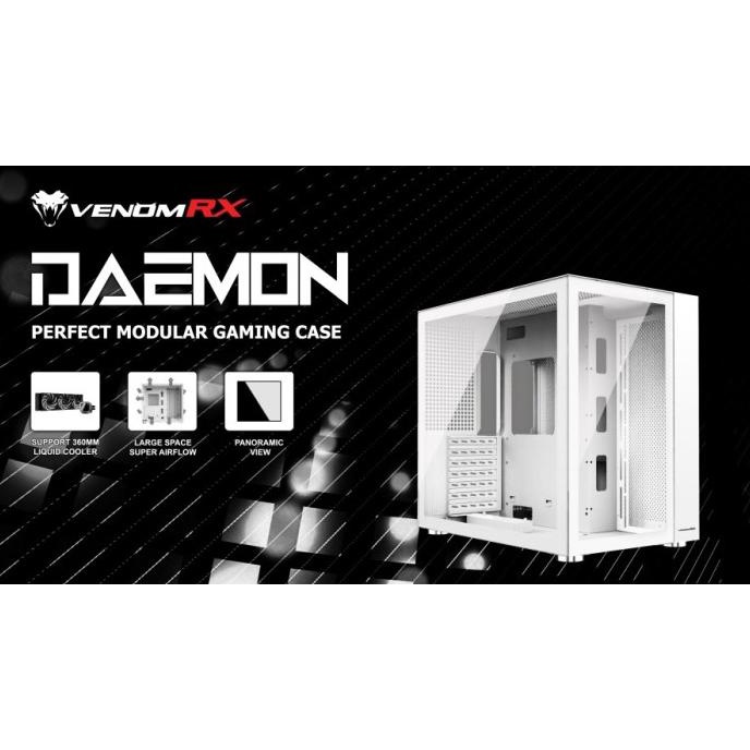 Jual CASING VENOM RX DAEMON WHITE TEMPERED | Shopee Indonesia